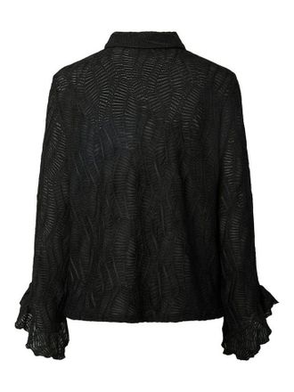 Pieces Langarmbluse PCODESSA LS SHIRT JRS FSY PP