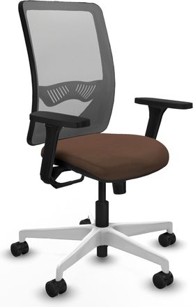 Piqueras y Crespo H&ouml;henverstellbarer Stuhl Zulema mit 3D-Armlehnen, h&ouml;henverstellbare Lendenwirbelst&uuml;tze. Ausgestattet mit 3 Positionen und Schneideschaum. Mit Rollen v