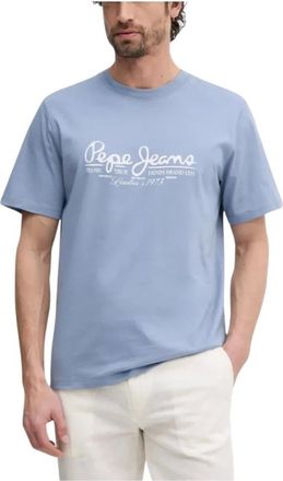 Pepe Jeans London Homme, Tops, Bleu, Taille: M T-Chemises