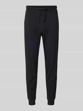 Joop Sweatpants mit Logo-Muster und elastischem Bund