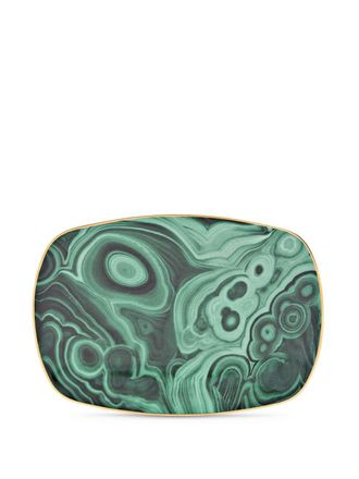 L'OBJET plateau en malachite (18 cm) - Vert