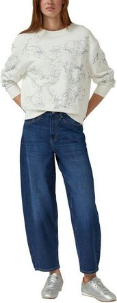 s.Oliver Sweater mir floraler Stickerei