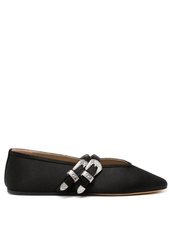 Le Monde Beryl ballerines Claudia en cuir - Noir