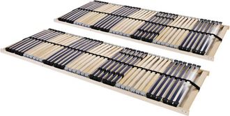 vidaXL Lattenroste 2 Stk. mit 42 Latten 7 Zonen 90x200 cm Vidaxl