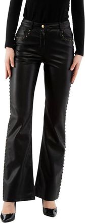 Moschino Femme, Pantalons, Noir, Taille: 36 FR Wide Pantalons