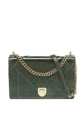 Dior sac port&eacute; &eacute;paule Cannage Diorama - Vert