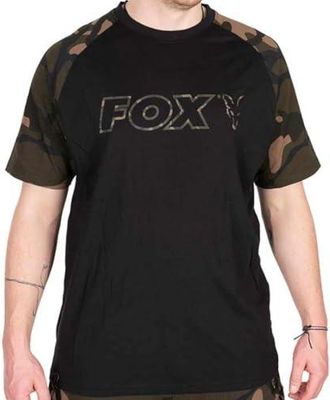 Fox T-shirt imprimé camouflage noir, Noir, XL