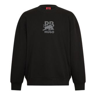 HUGO BOSS Hugo - Sweatshirt f&uuml;r Herren, Gerippter Kragen (Schwarz)