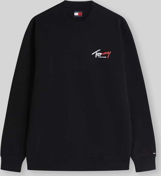 Tommy Jeans Regular Fit Sweatshirt aus reiner Baumwolle