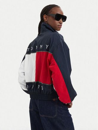 Tommy Jeans &Uuml;bergangsjacke Flag DW0DW22914 Dunkelblau Regular Fit