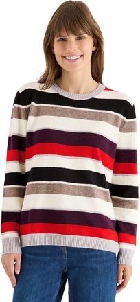 Cecil Gestreifter Pullover Vanilla White XXL