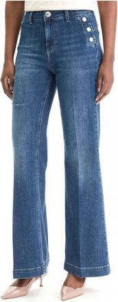 Liu Jo Femme, Jeans, Bleu, Taille: W27 Jean &Eacute;vas&eacute; Taille Haute