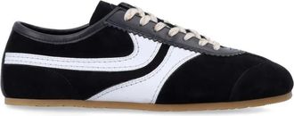 Dries Van Noten Low-Top Sneaker - Low-Profile Black Suede Sneakers With White Leathe - Gr. 40 (EU) - in Schwarz - f&uuml;r Damen