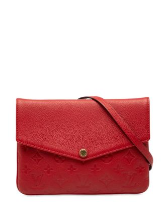Louis Vuitton sac &agrave; bandouli&egrave;re Empreinte Twice Monogram (2015) - Rouge
