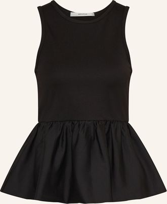 Gestuz Top Gzlanza Im Materialmix schwarz