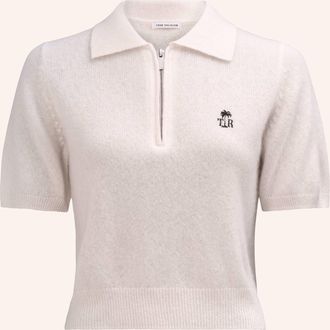 True Religion Strick-Poloshirt Amara weiss