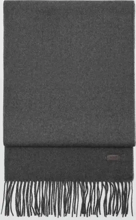 Mango &Eacute;charpe unie &agrave; franges gris - Homme - Taille unique - MANGO MAN