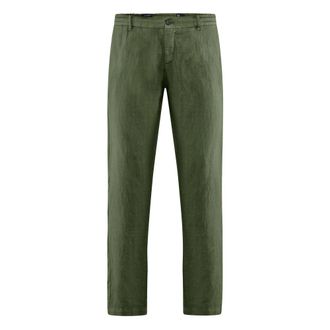 Bomboogie Homme, Pantalons, Vert, Taille: W30 Pantalon de jogging en lin pur