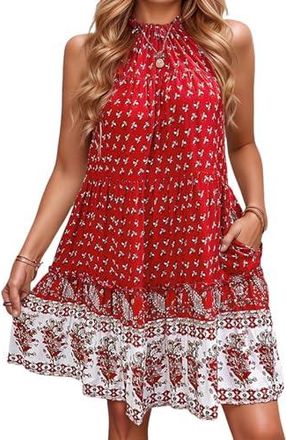 Generic Robes boh&egrave;me 2026 pour femmes, robe d&eacute;contract&eacute;e pour femme, tenue quotidienne, plage et maison, design imprim&eacute;, d&eacute;coration basique, parfait pour le p