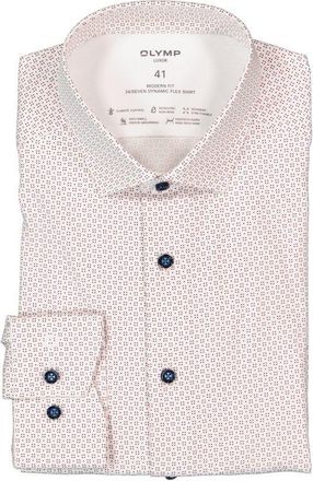 Olymp Herren Hemden rot Baumwoll-Stretch