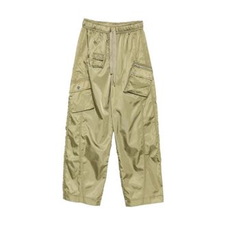 Ganni Damen, Hosen, Grün, XSGröße