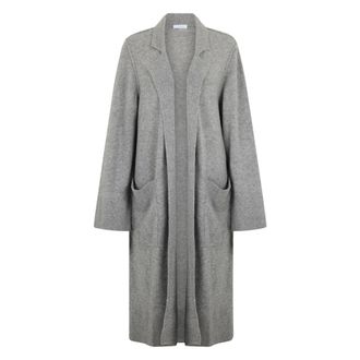 Malo Femme, Pulls, Gris, Taille: 36 FR Cardigan en Cachemire