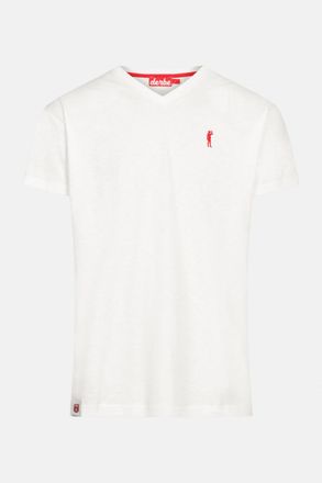 Derbe Derbe Basic Kippes Herren T-Shirt Wei&szlig;