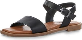 Tamaris Sandales pour femme, sandales pour femme, lit de pied touchit, Noir, 38 EU