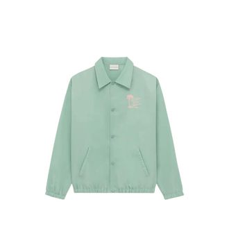Dr&ocirc;le de Monsieur Button Graphic Shirt Jacket