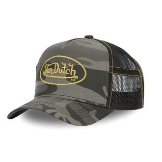 Von Dutch Cap Herren Atmungsaktiv, Tracker Kappe Herren, Tarnung, Bequem, Gr&uuml;n, Einheitsgr&ouml;&szlig;e