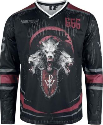 Powerwolf Hockey Jersey Homme Jersey multicolore XXL 100% Polyester Large