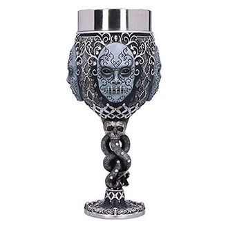 Nemesis Now B5605T1 Harry Potter - Coupe de Collection - Motif : Mangemorts - Cadeau pour Fan et Passionn&eacute; - Qualit&eacute; Sup&eacute;rieure - Noir/Argent&eacute; - 19,5 CM, R&eacute;sine, 