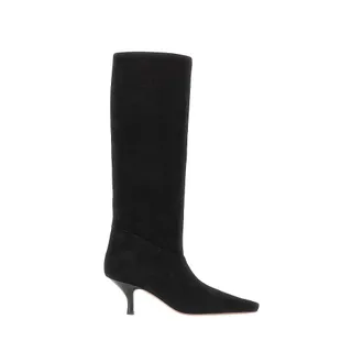 PARIS TEXAS Rose suede leather boots Woman 36+