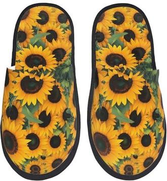 Generic Fourrure Pantoufles Tournesols 7 Doux Accueil Pantoufles Chaud Chaussons Pour Voyage Homme Spa L