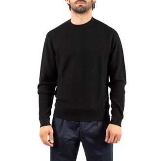 Emporio Armani Pullover mit Rundhalsausschnitt - - Knitwear - Herren - Schwarzk - L