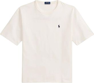 Polo Ralph Lauren Homme, Tops, Blanc, Taille: S T-shirt ras du cou &agrave; manches courtes coupe d&eacute;contract&eacute;e