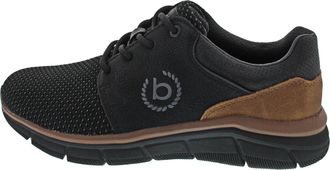 Bugatti man Herren Low-Top Sneaker, Männer Sneaker, Wechselfußbett,Men,Halbschuhe,straßenschuhe,Strassenschuhe,Turnschuhe,Black (1000),43 EU/EU UK