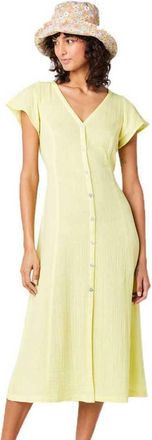 Rip Curl Damen Maxikleid Premium SURF Long Dress, Größe:L, Farben:9328 Bright Yellow