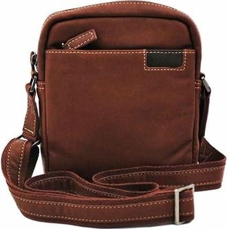 Katana Sacoche en cuir homme - marron - 17 x 20 x 5 cm - Marron