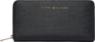 Tommy Hilfiger Geldb&ouml;rse Th Modern Large Zip Around AW0AW18933 Schwarz