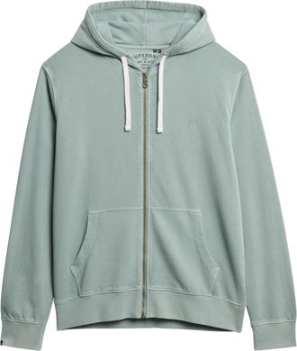Superdry Herren Klassische Essential Kapuzenjacke Silber Blau XXXL