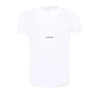 Saint Laurent Rive Gauche T-Shirt - - Tops - Herren - Wei&szlig; - 2XL