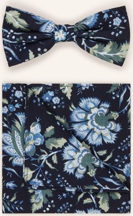 Prince Bowtie Prince Bowtie Set: Fliege Und Einstecktuch blau