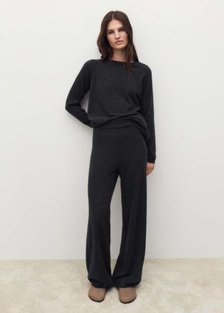 Mango Pull-over 100 % cachemire gris anthracite - Femme - S - MANGO