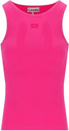 Ganni Femme, Tops, Rose, Taille: 40 FR D&eacute;bardeur c&ocirc;tel&eacute;