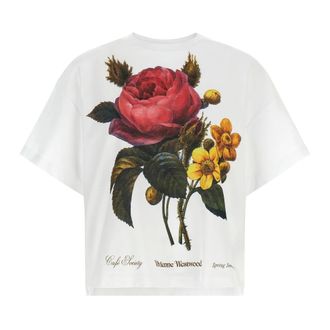 Vivienne Westwood Femme, Tops, Blanc, Taille: 36 FR Flower Box T-Shirt