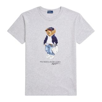 Polo Ralph Lauren Femme, Tops, Gris, Taille: 44 FR Classics Logo Tee