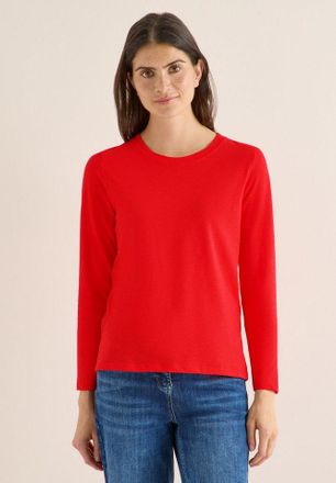 Cecil Langarmshirt aus reiner Baumwolle