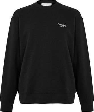 Calvin Klein Sweatshirt f&uuml;r Herren, Rundhalsausschnitt, Regul&auml;r (Schwarz)