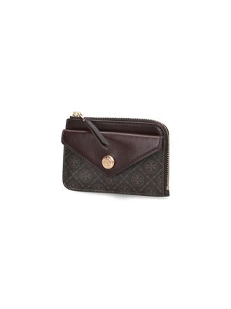 Tory Burch Womens Wallets Brown Body: Cotton